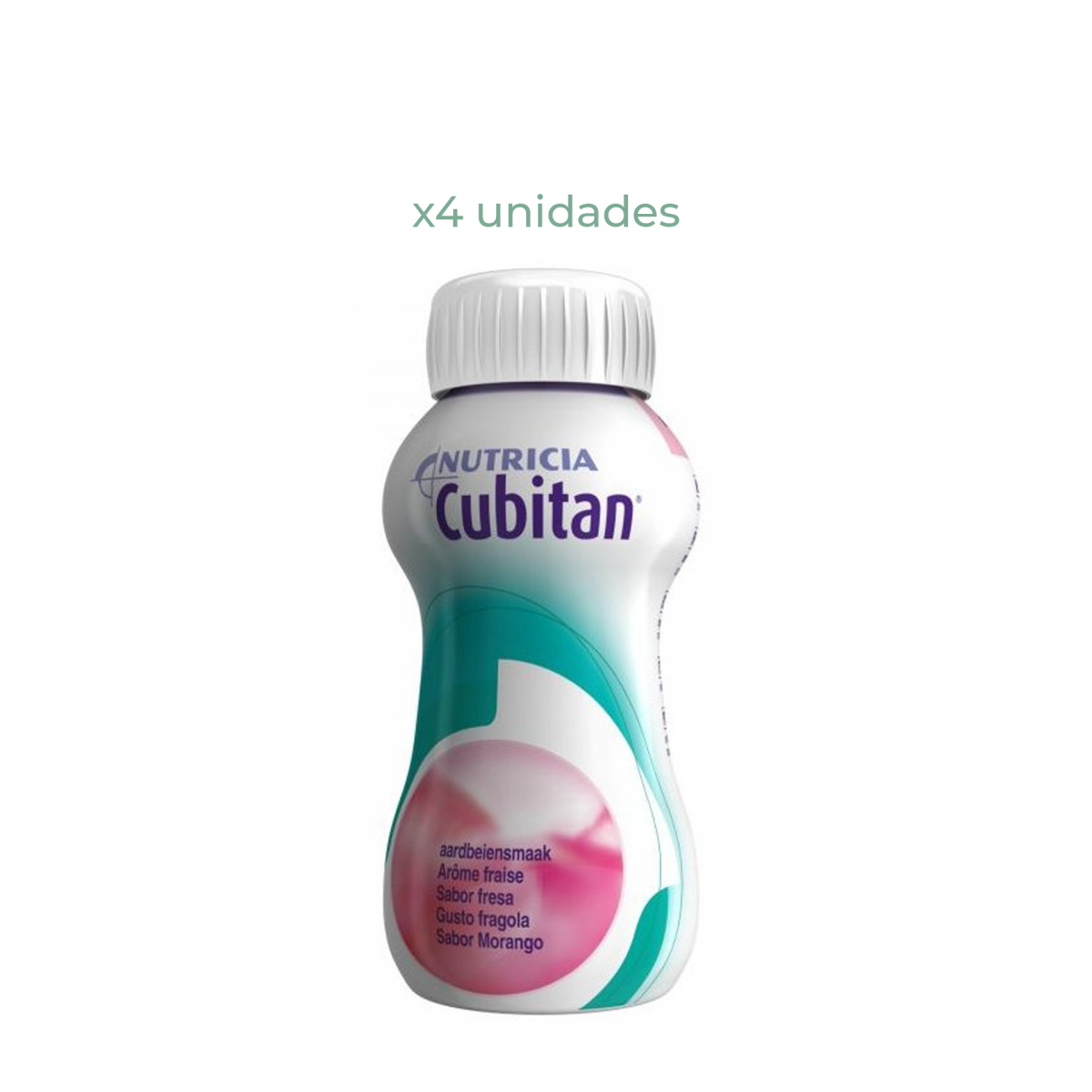 Cubitan Suplemento Morango Pack 4x200ml - 7356790 - Glammy