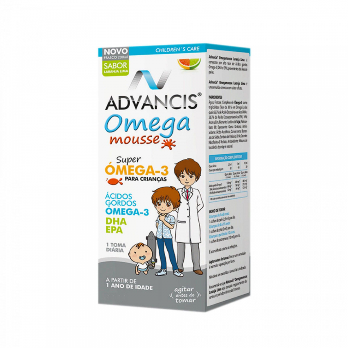 Advancis Omega Mousse Laranja-Lima 200ml - 7471722 | Glammy