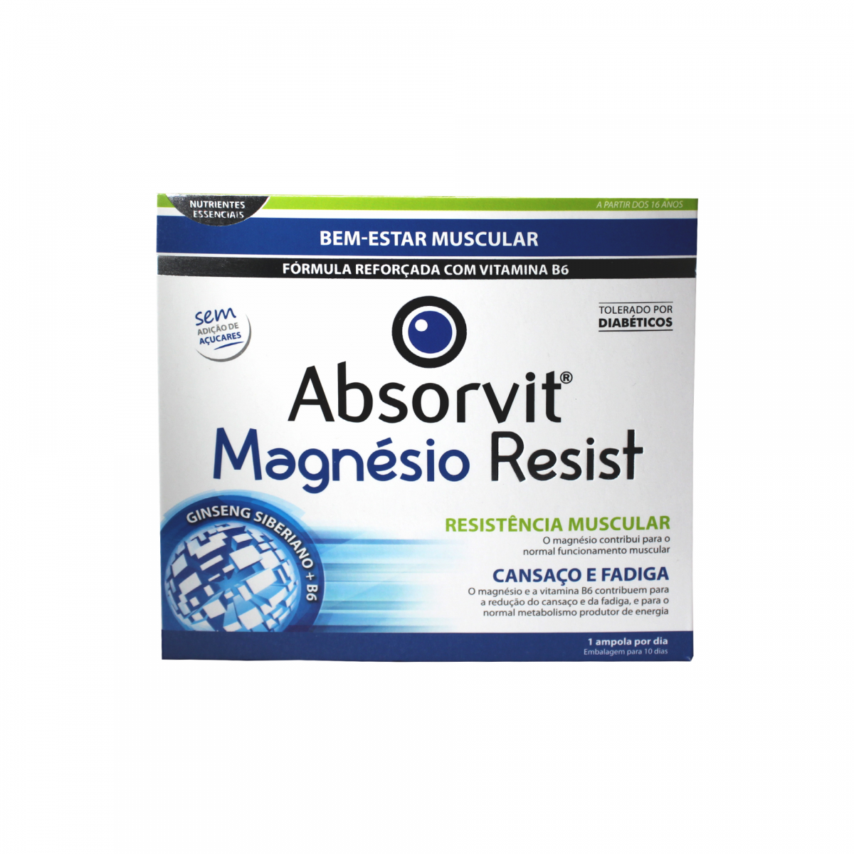 Absorvit Magnésio Resist 10 Ampolas - 6068387 | Glammy