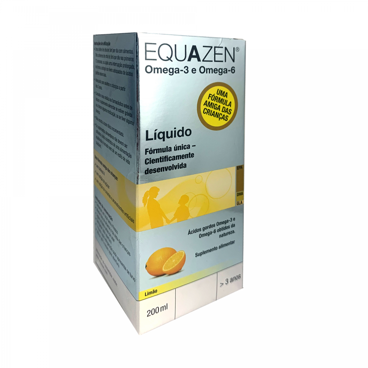 Equazen Ómega 3 e 6 Líquido Limão 200ml - 7374363 - Glammy